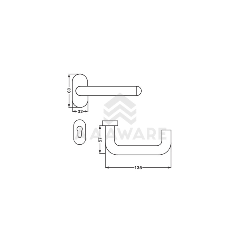 Dorma Lever Handle XL-C 2000 - Ramkey